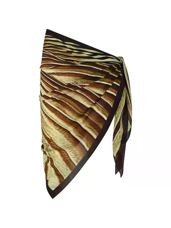 Roberto Cavalli Printed Pareo - Brown