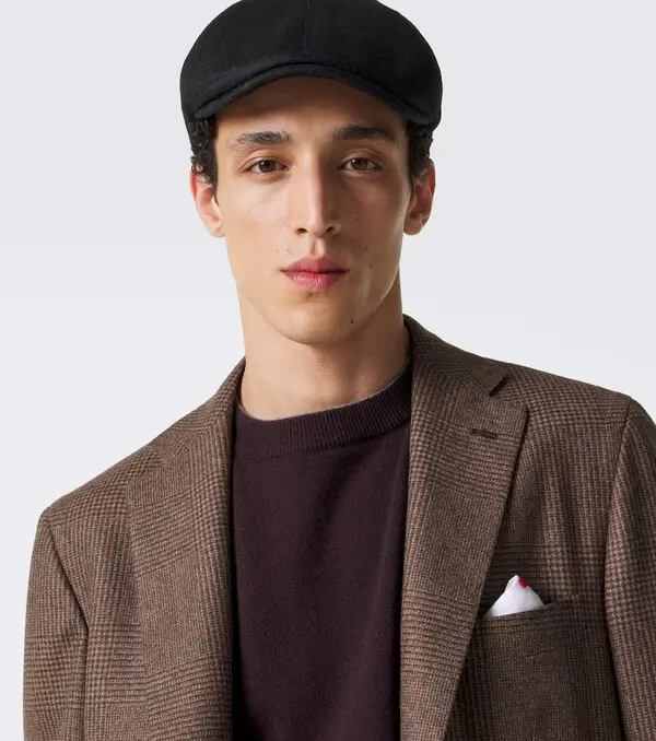 Kiton Cashmere Newsboy Cap