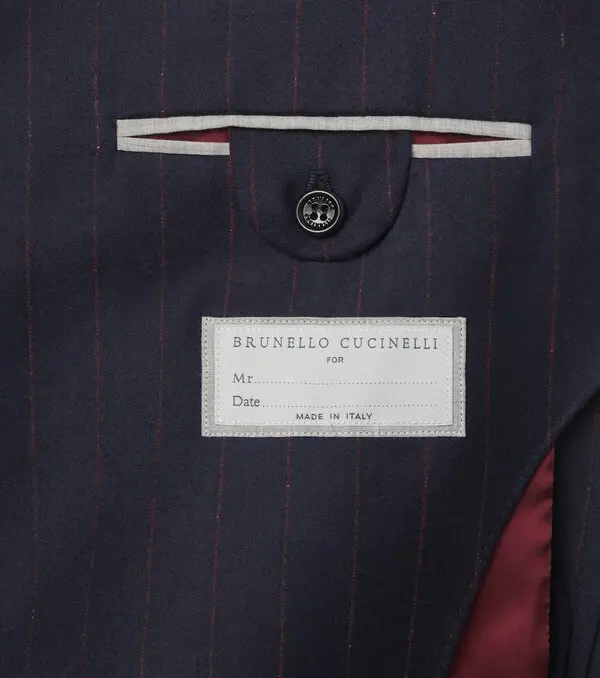 Brunello Cucinelli Pinstripe Virgin Wool Suit