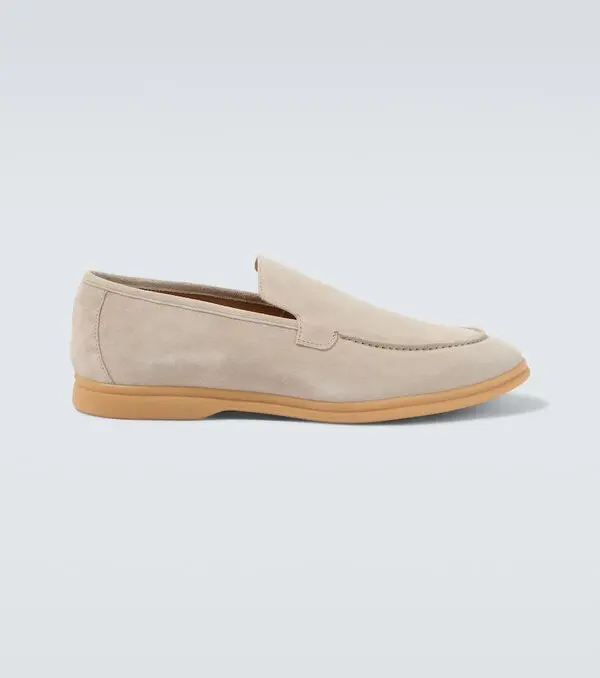 Eleventy Suede Loafers - Grey
