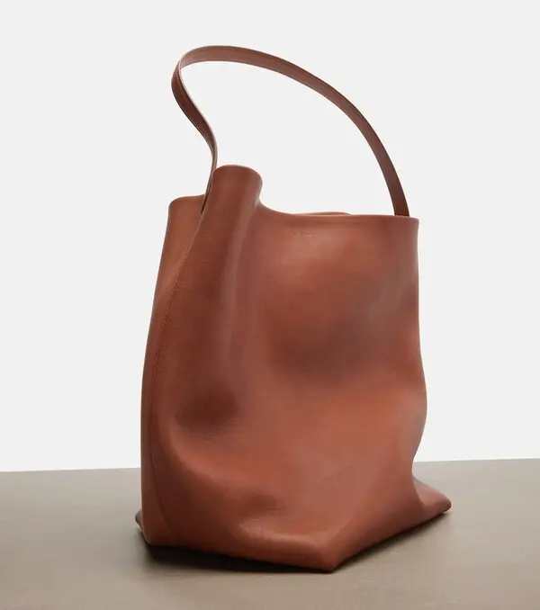 THE ROW N/s Park Large Leather Tote Bag