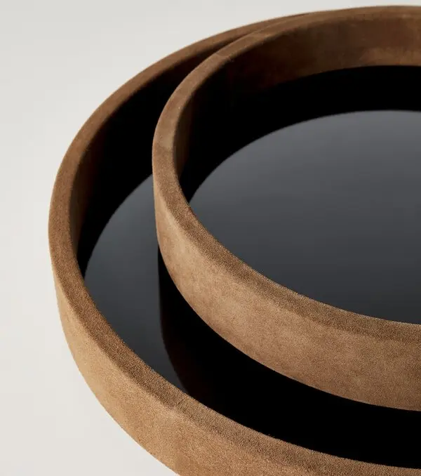 MICHAEL VERHEYDEN Michaël Verheyden Medium Suede-trimmed Decorative Tray