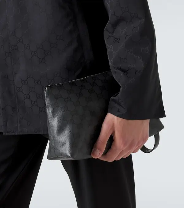 Gucci Small Gg Canvas Pouch