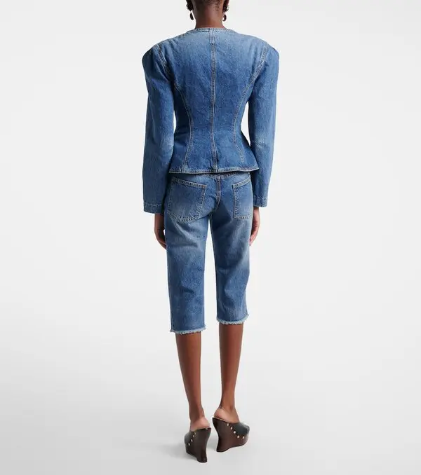 Magda Butrym Faded Capri Jeans