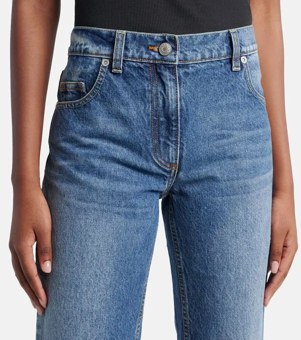 Magda Butrym Faded Capri Jeans