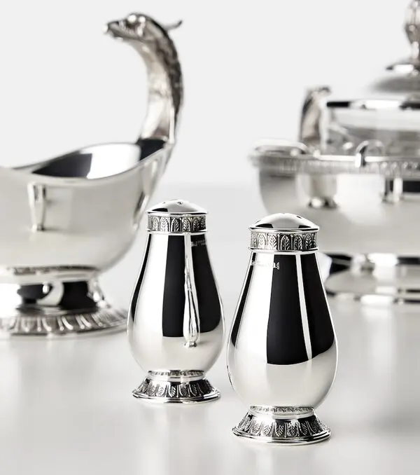 Christofle Malmaison -plated Salt And Pepper Shakers