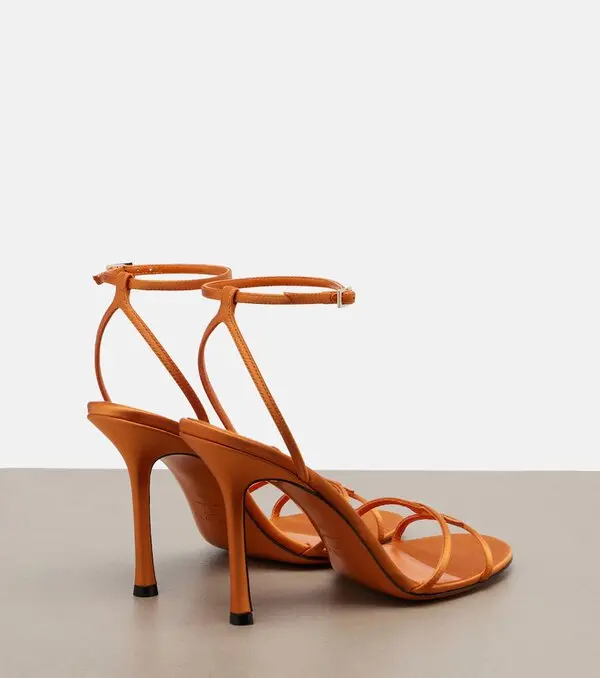 JIMMY CHOO 1998 Leo Satin Sandals