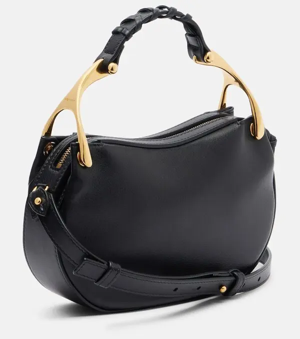 Alexander McQueen Wishbone Mini Leather Top-handle Bag - Black