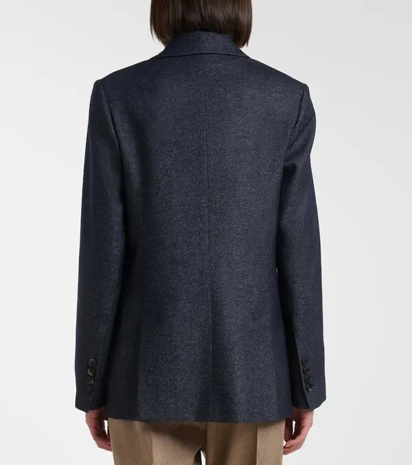 Eleventy Double-breasted Peak Lapel Blazer