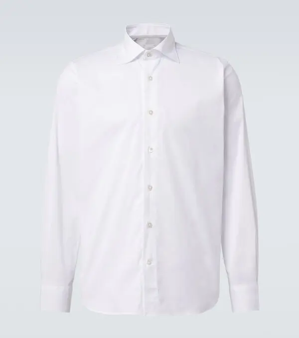 Eleventy Cotton-blend Poplin Shirt