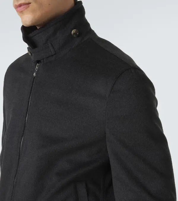 Brunello Cucinelli Virgin Wool Blouson Jacket - Grey