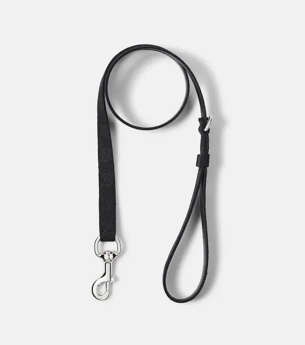Gucci Gg Canvas Dog Leash - Black