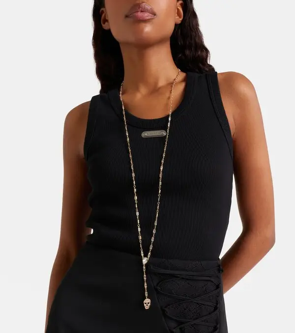 Alexander McQueen Skull Crystal-embellished Necklace