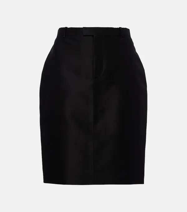 Gucci Silk Miniskirt - Black