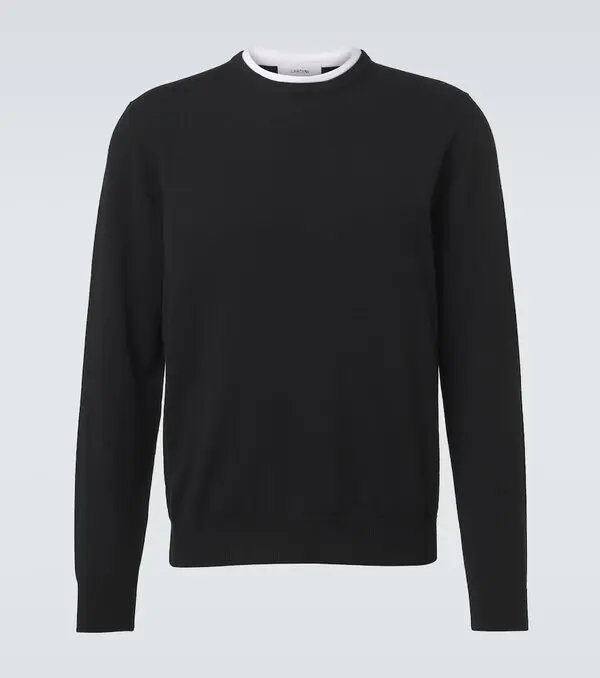 LARDINI Wool And Cashmere Sweater - Black