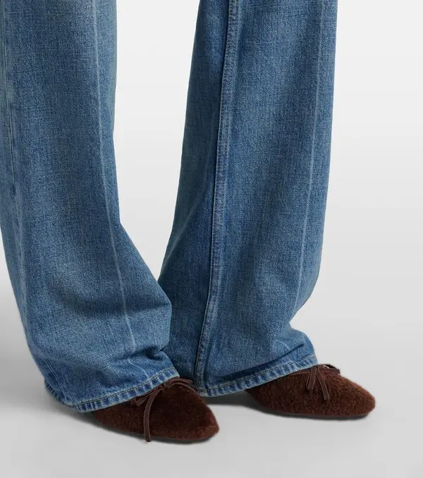 HERBERT LEVINE Shearling Mules