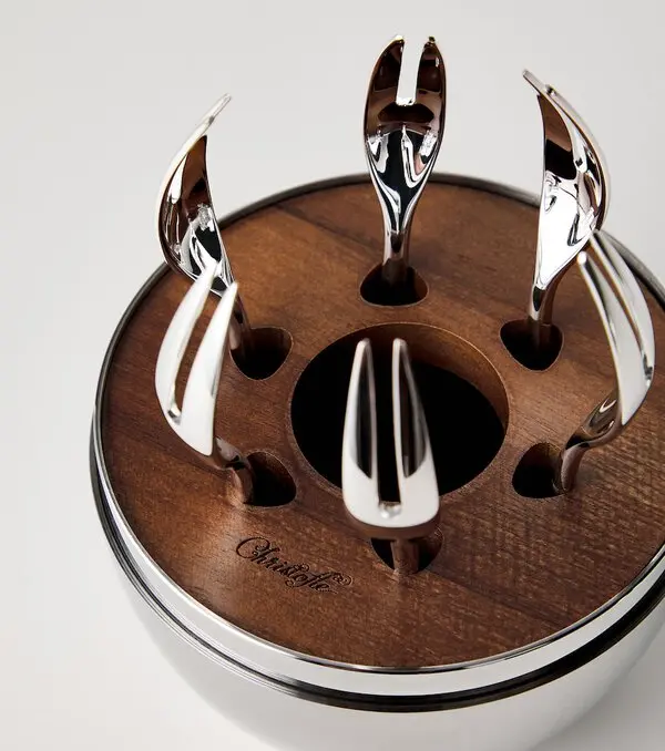 Christofle Mood Yummy -plated 6-piece Fork Set