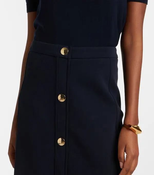 Max Mara Buttoned Front Midi Skirt