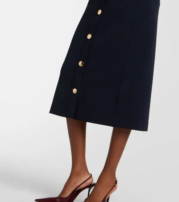 Max Mara Buttoned Front Midi Skirt