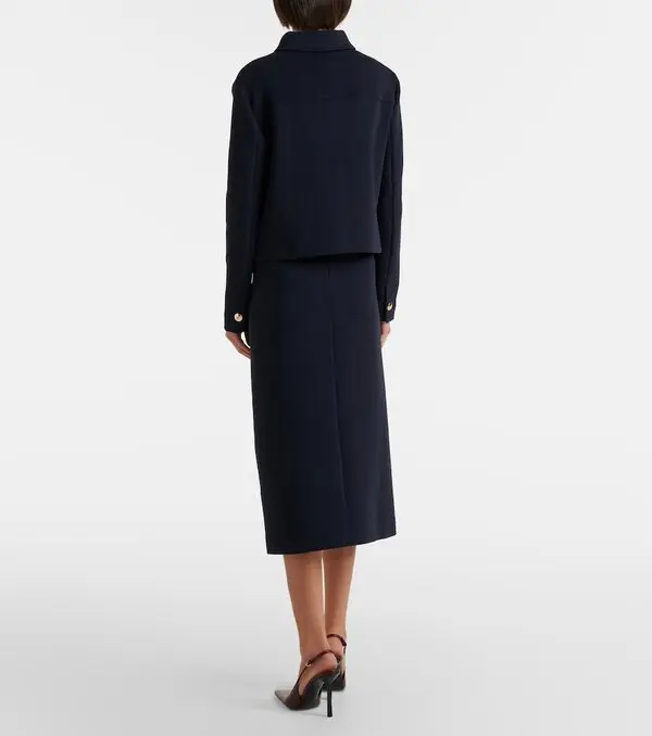 Max Mara Buttoned Front Midi Skirt