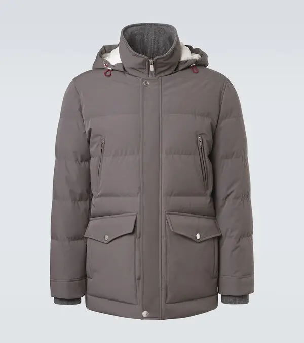 Brunello Cucinelli Down Jacket - Grey