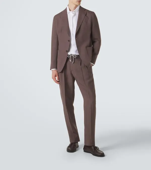 Eleventy Single-breasted Suit - Brown