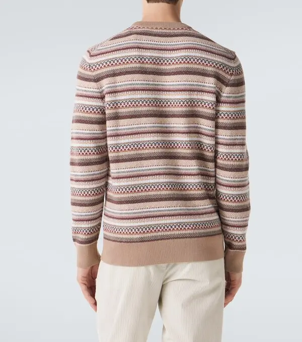 Eleventy Jacquard Wool Sweater
