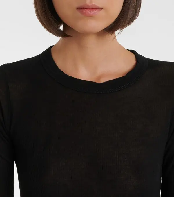 Rick Owens Ribbed-knit Jersey Top
