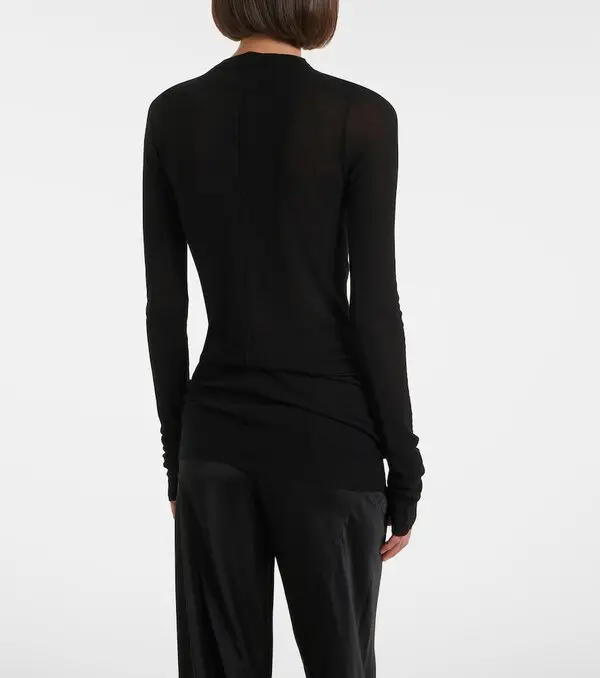 Rick Owens Ribbed-knit Jersey Top