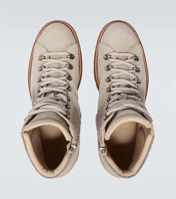 Eleventy Suede Lace-up Boots