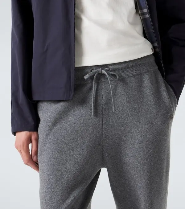 Burberry Cashmere-blend Straight Sweatpants