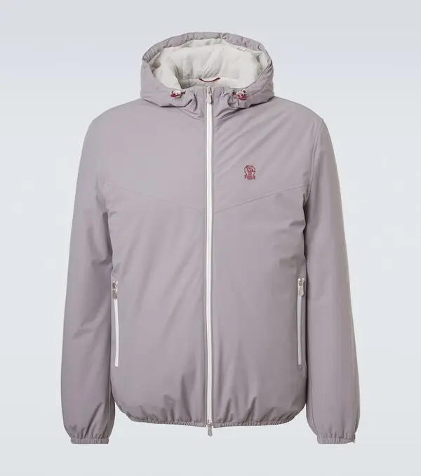 Brunello Cucinelli Technical Puffer Jacket - Grey
