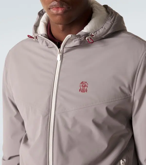 Brunello Cucinelli Technical Puffer Jacket - Grey