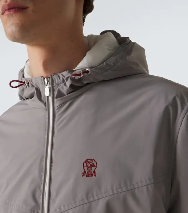 Brunello Cucinelli Technical Puffer Jacket - Grey
