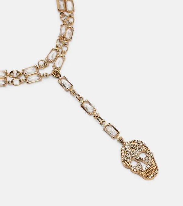 Alexander McQueen Skull Crystal-embellished Bracelet