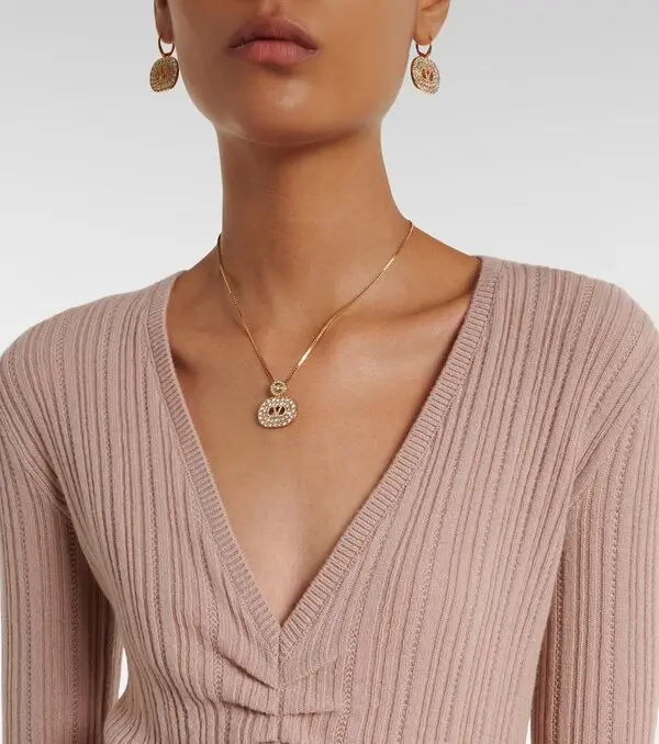 Valentino Garavani Gathered Lace-trimmed Cashmere Sweater