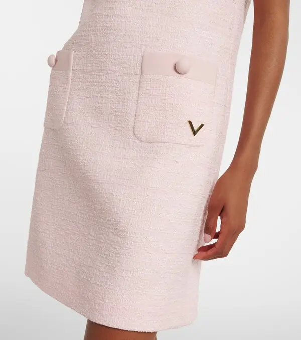 Valentino Garavani Vgold Tweed Mini Dress