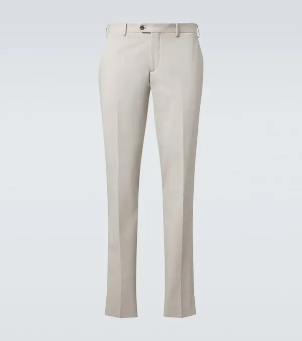 LARDINI Cotton-blend Slim Pants