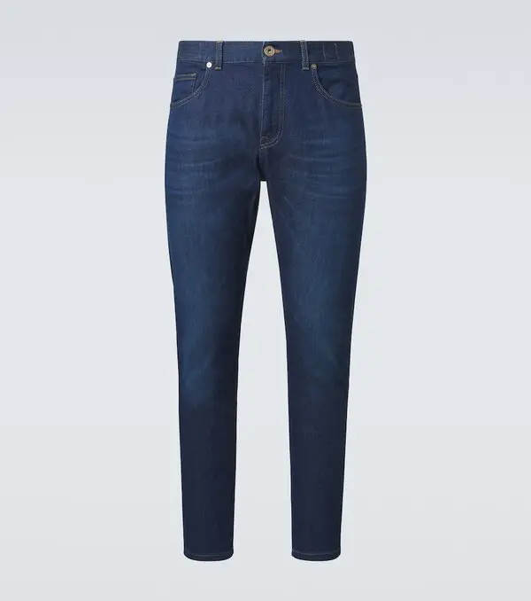 Eleventy Mid-rise Slim Jeans - Blue