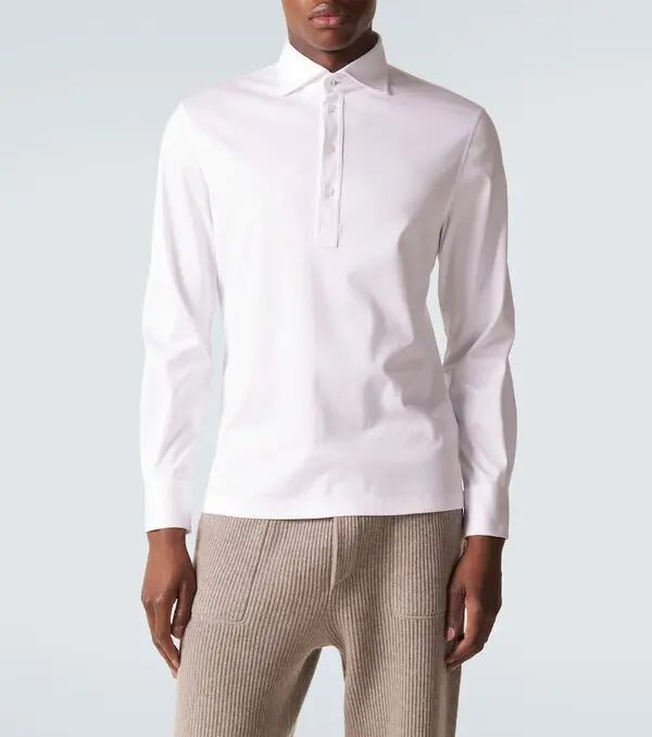Brunello Cucinelli Cotton Jersey Polo Shirt