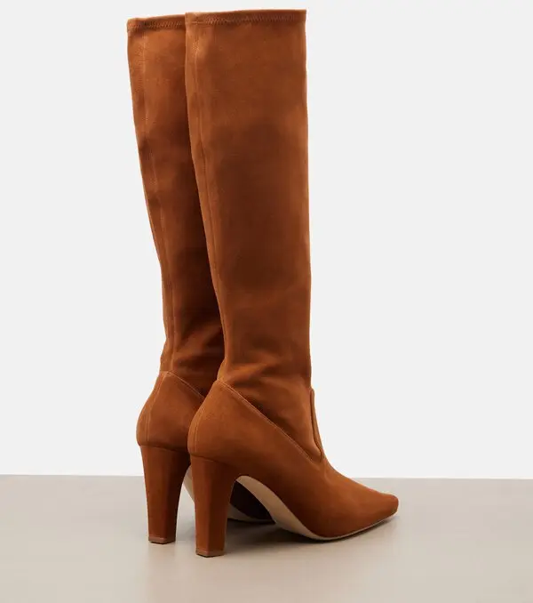 Manolo Blahnik Suede Knee-high Boots - Brown