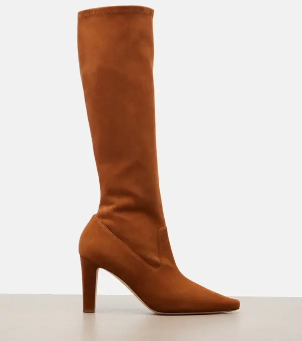 Manolo Blahnik Suede Knee-high Boots - Brown