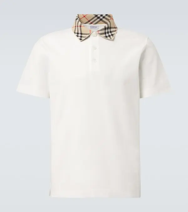 Burberry Cotton Polo Shirt - White