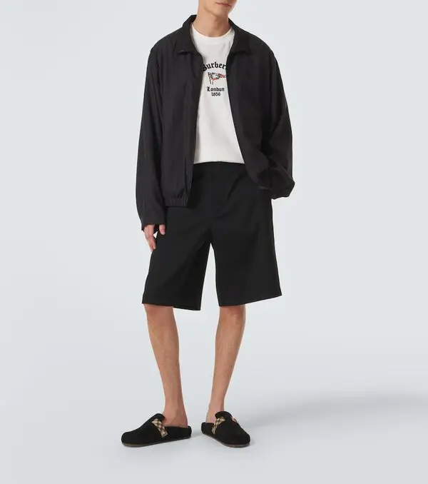Burberry Embroidered Cotton Jersey T-shirt