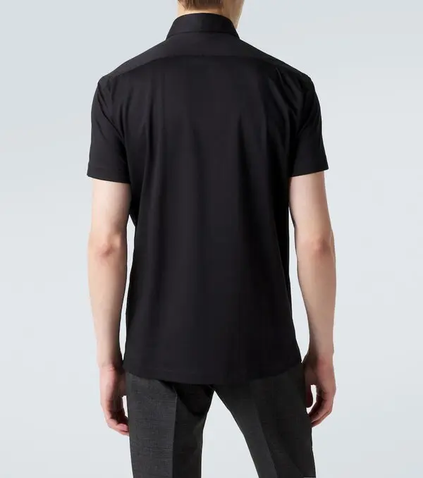 Kiton Cotton Polo Shirt - Black