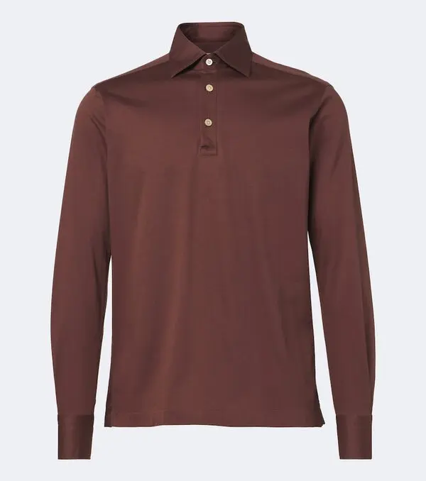 Kiton Cotton Polo Shirt - Brown