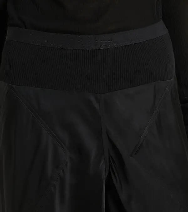 Rick Owens Wide-leg Bias Cady Crêpe Pants