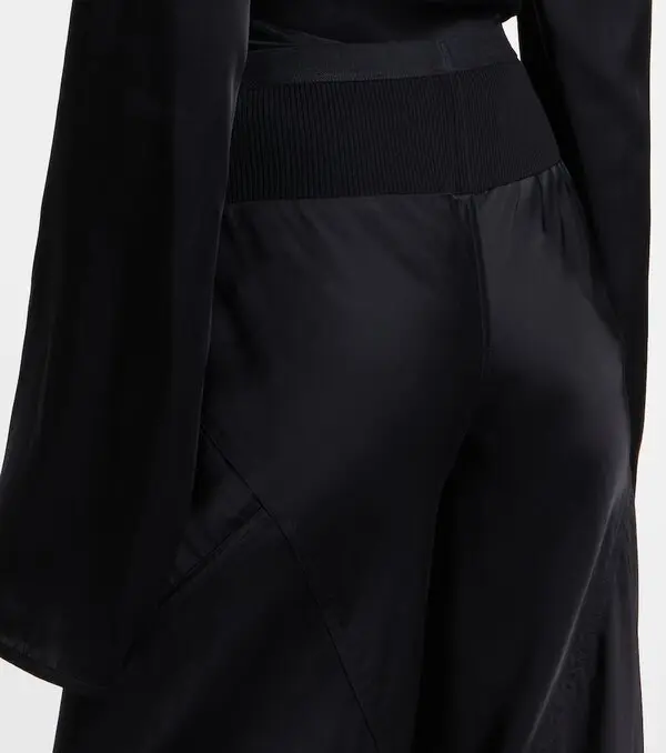 Rick Owens Wide-leg Bias Cady Crêpe Pants