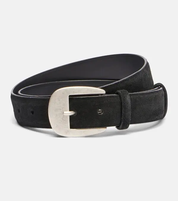 Magda Butrym Suede Belt - Black