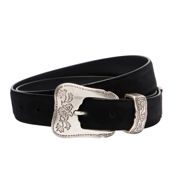 Magda Butrym Suede Belt - Black